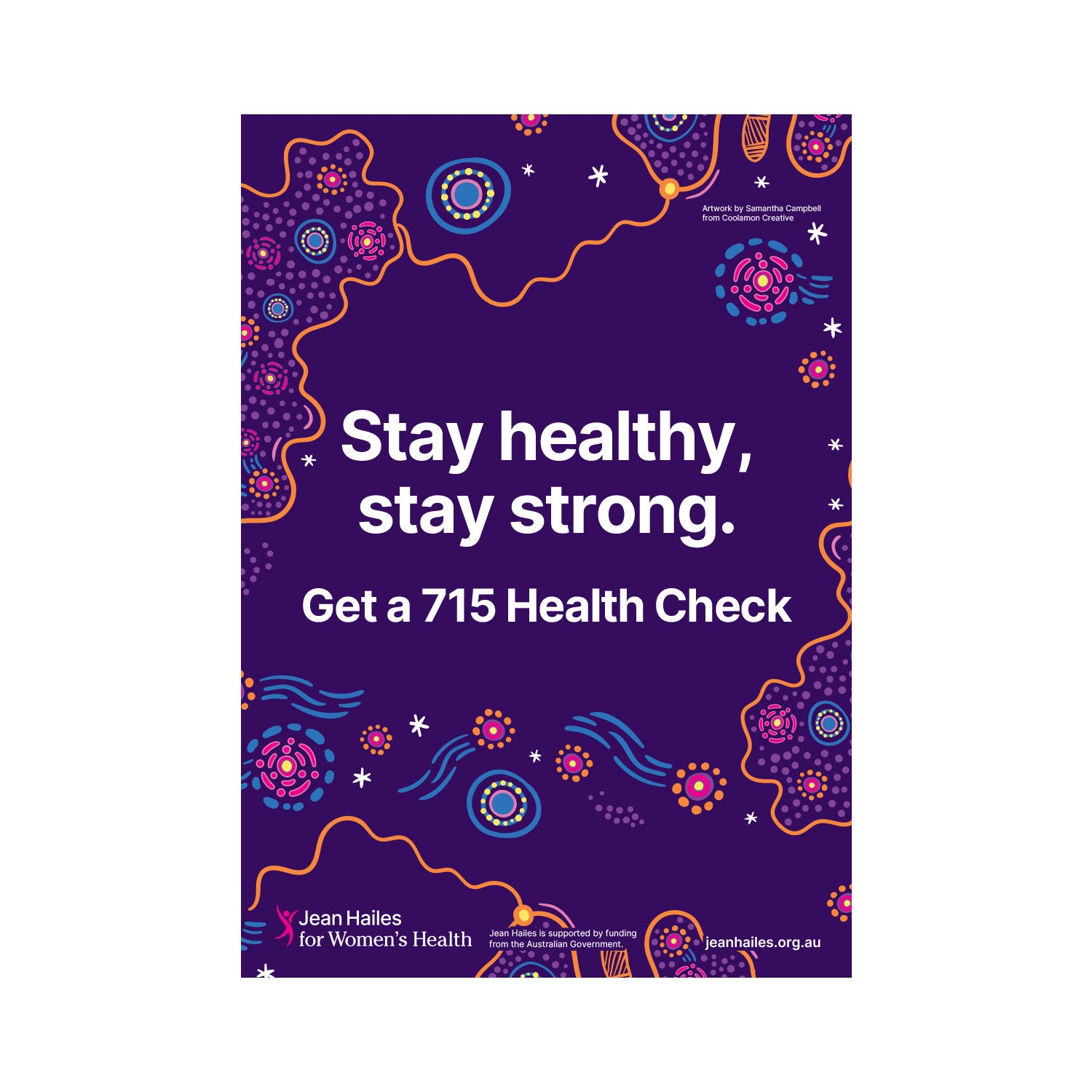 715 Health checks First Nations poster A3 – Jean Hailes Shop